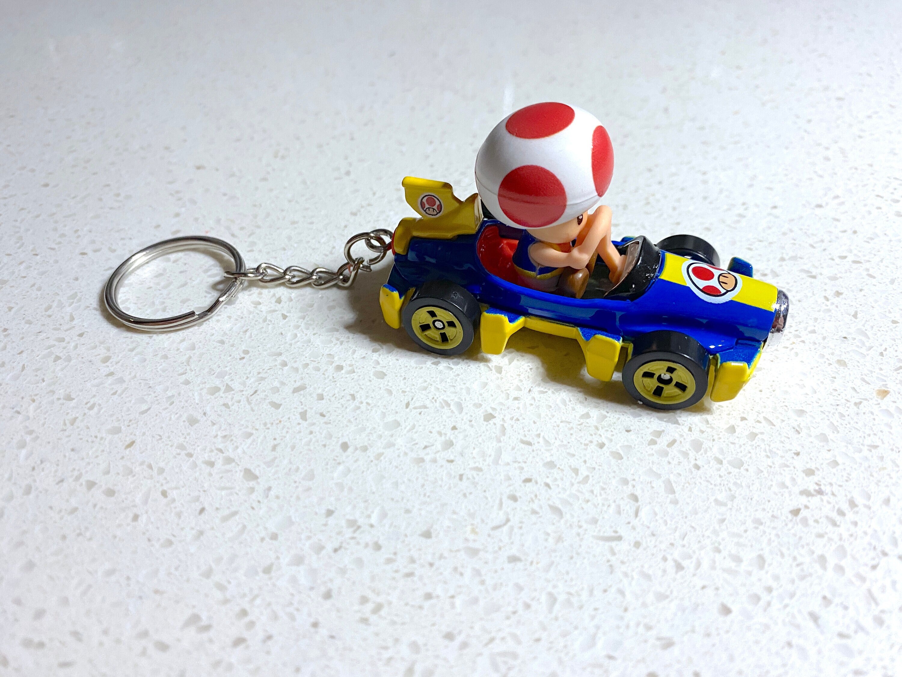 Toad Mario Keychain Toadstool Car Nintendo Keyring Gaming Gift - Etsy