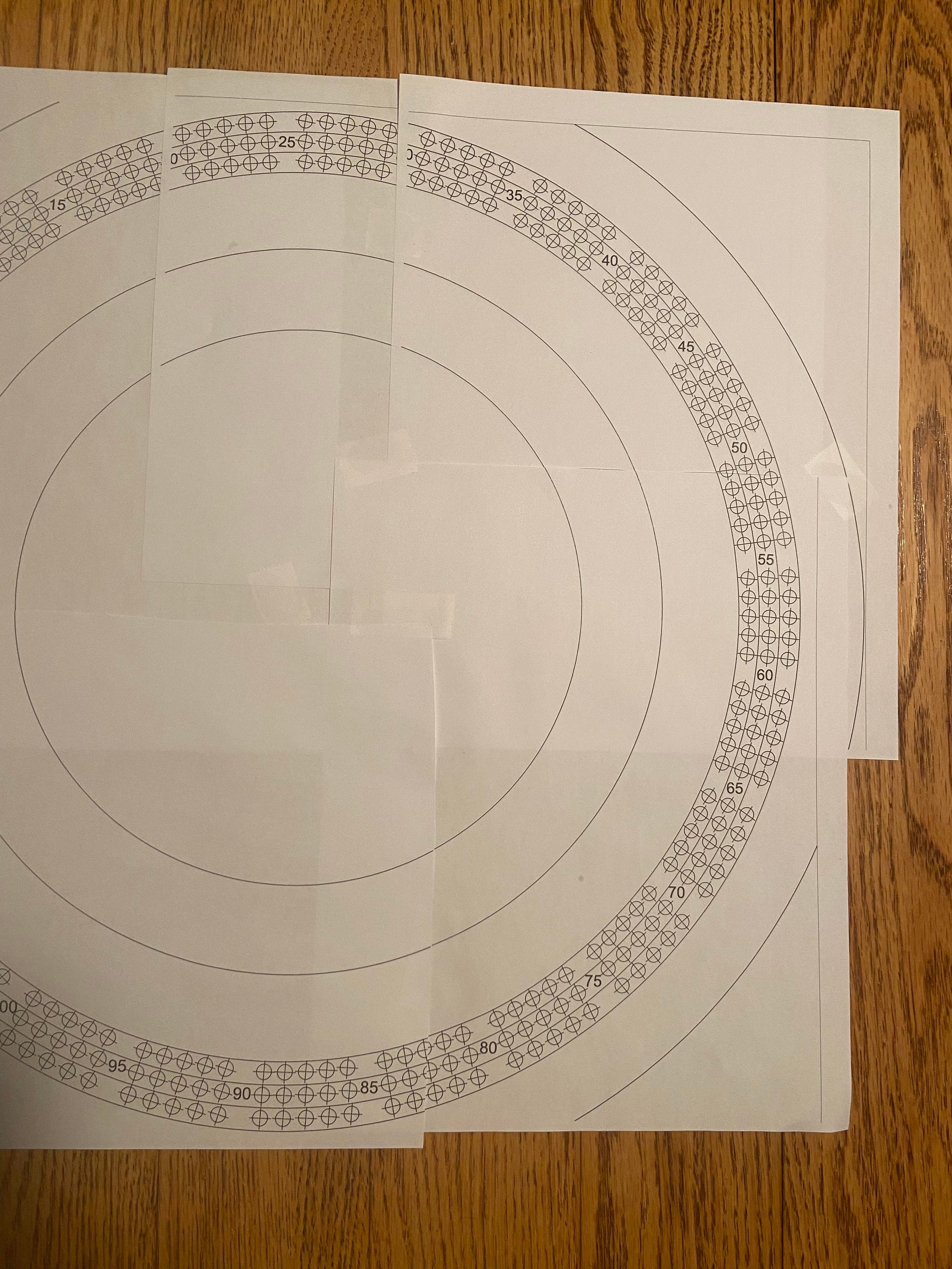 16’’ Round Cribbage Board Paper Template DIY - Etsy