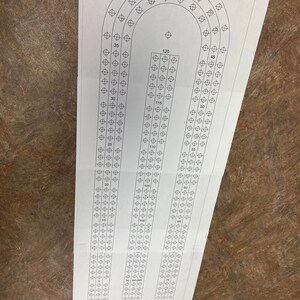 6'' X 24.5'' Cribbage Board Paper Template DIY Digital Download - Etsy