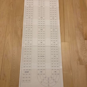 Extra Large Cribbage Board Printable Template DIY - Etsy