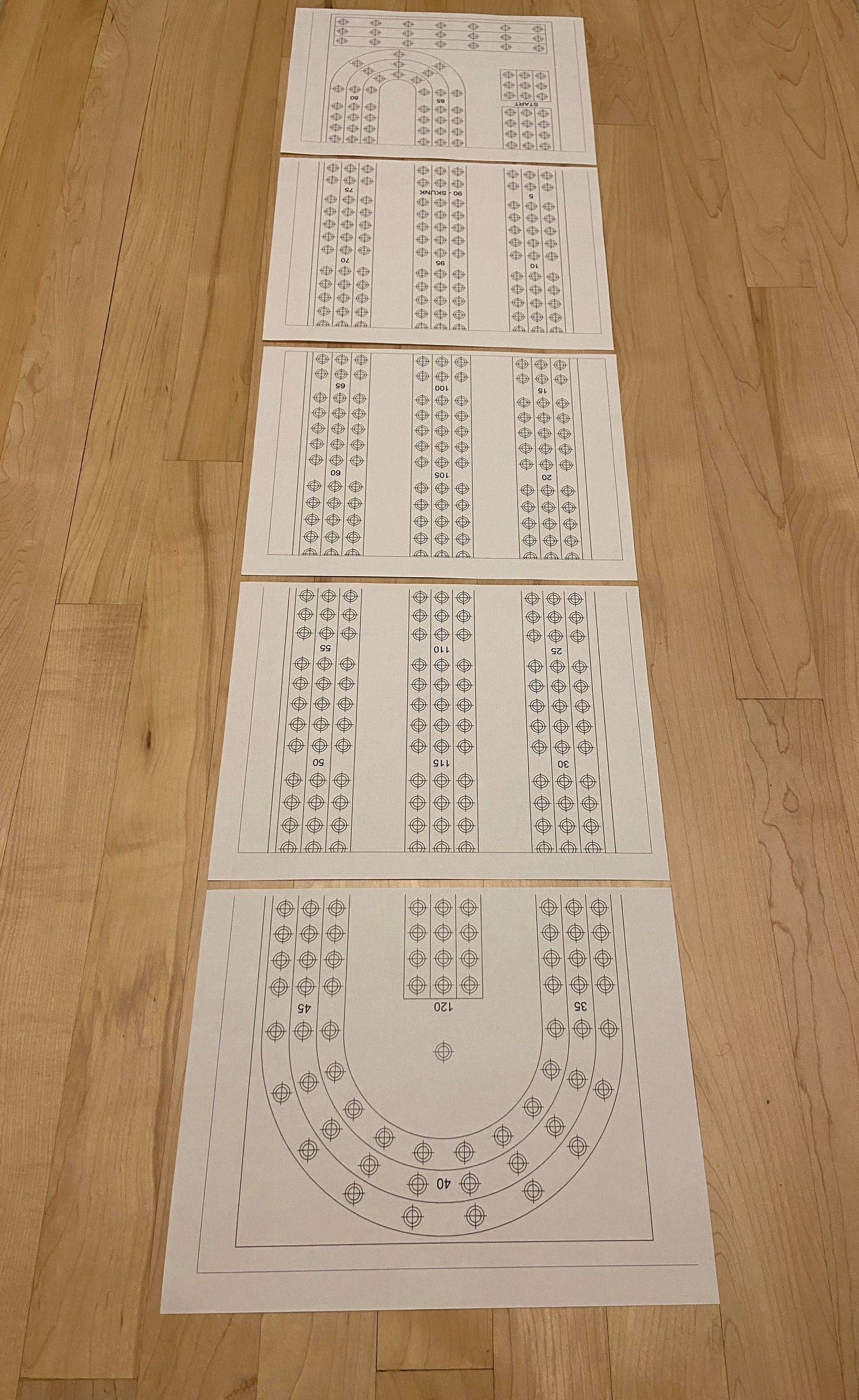 Large Cribbage Board Paper Template DIY - Digital Download - Etsy