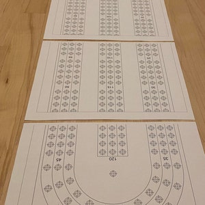 Large Cribbage Board Paper Template DIY - Digital Download - Etsy
