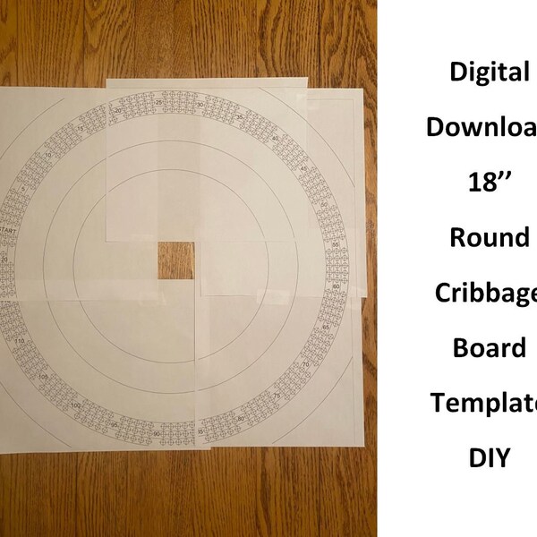 Cribbage Board Template - Etsy