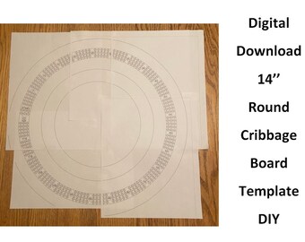 Extra Large Cribbage Board Printable Template DIY - Etsy