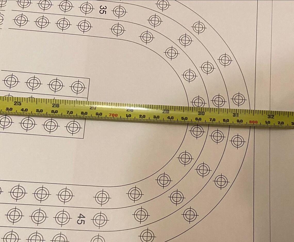 Large Cribbage Board Paper Template DIY - Digital Download - Etsy