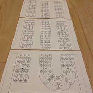 Large Cribbage Board Paper Template DIY - Digital Download - Etsy