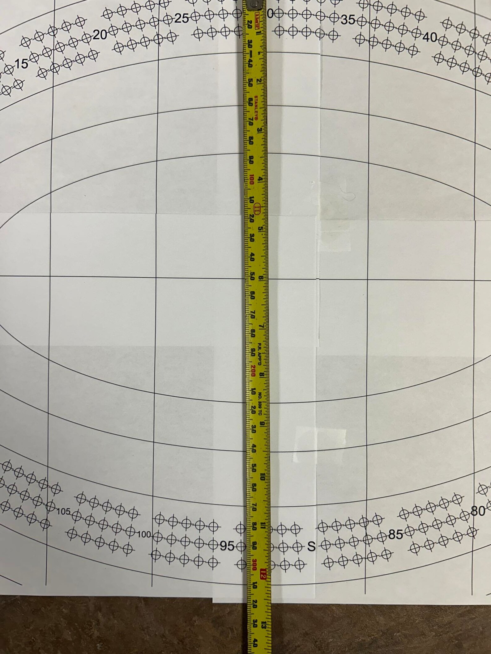 Cribbage Board Printable Template DIY Oval 12 X 18 - Etsy