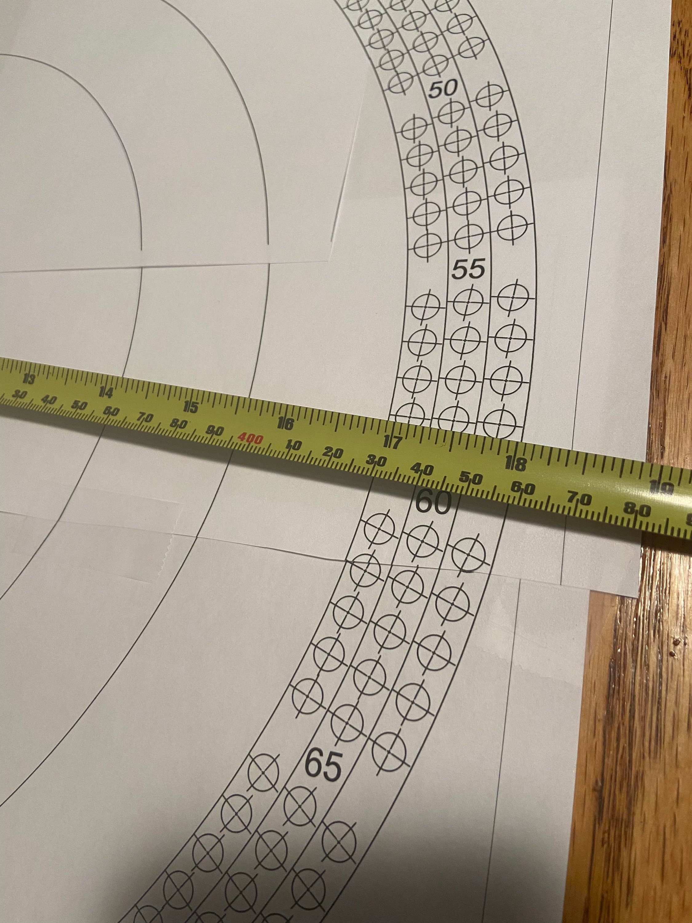 Large 18’’ Round Cribbage Board Paper Template DIY - Etsy