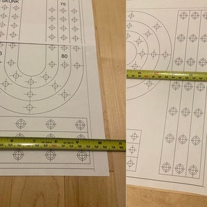 Extra Large Cribbage Board Printable Template DIY - Etsy