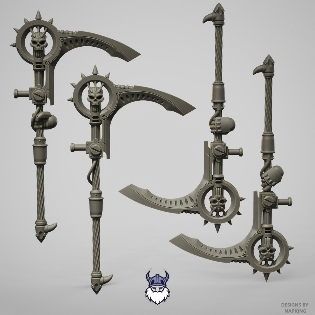 Exosuit Scythes for 32mm Scifi Heavy Marines 4pc High Definition 8K ...