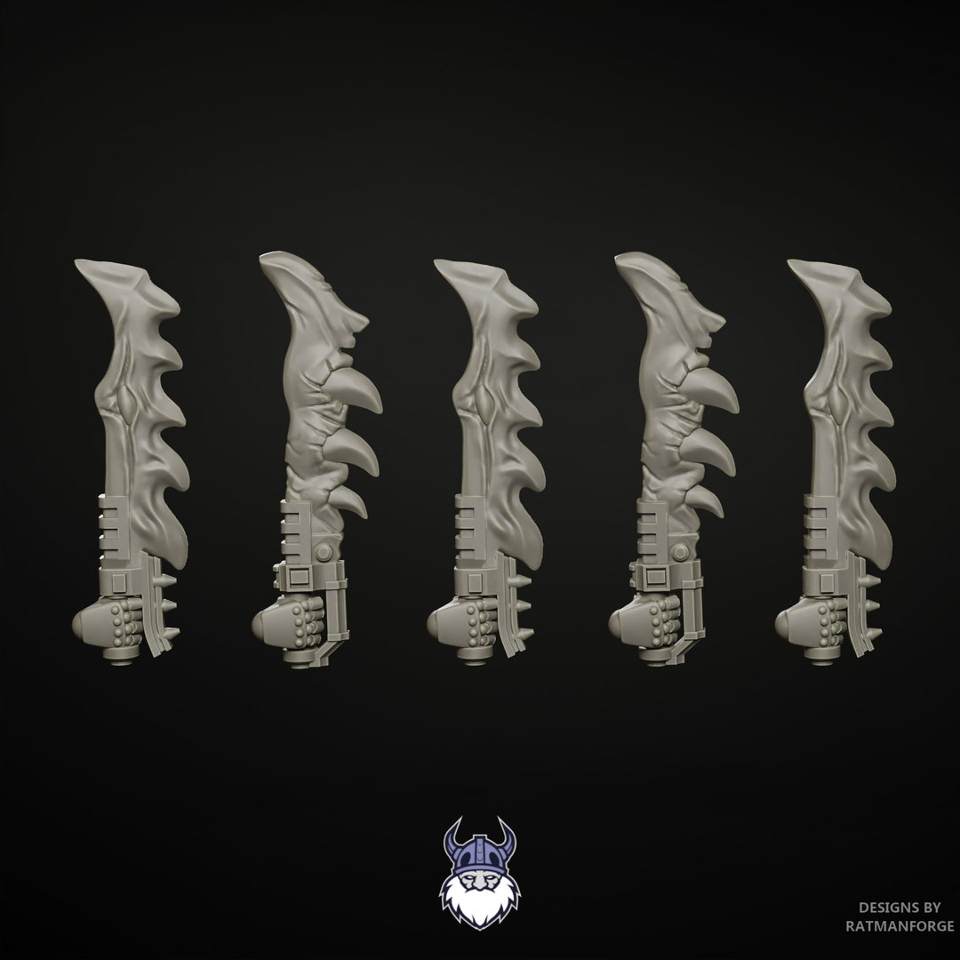 Tyrant Hunter Xenoswords for 32mm Scifi Marines 5pcs High Definition 8K ...