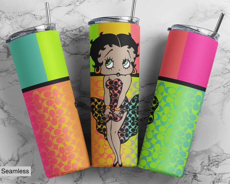 3 Betty Boop Custom Tumbler Wrap 20oz Design sublimation - Etsy Norway