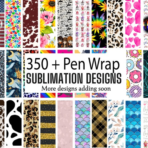 200 PNG Pen Wrap Bundle Pen Wrap Sublimation Designs Pen - Etsy