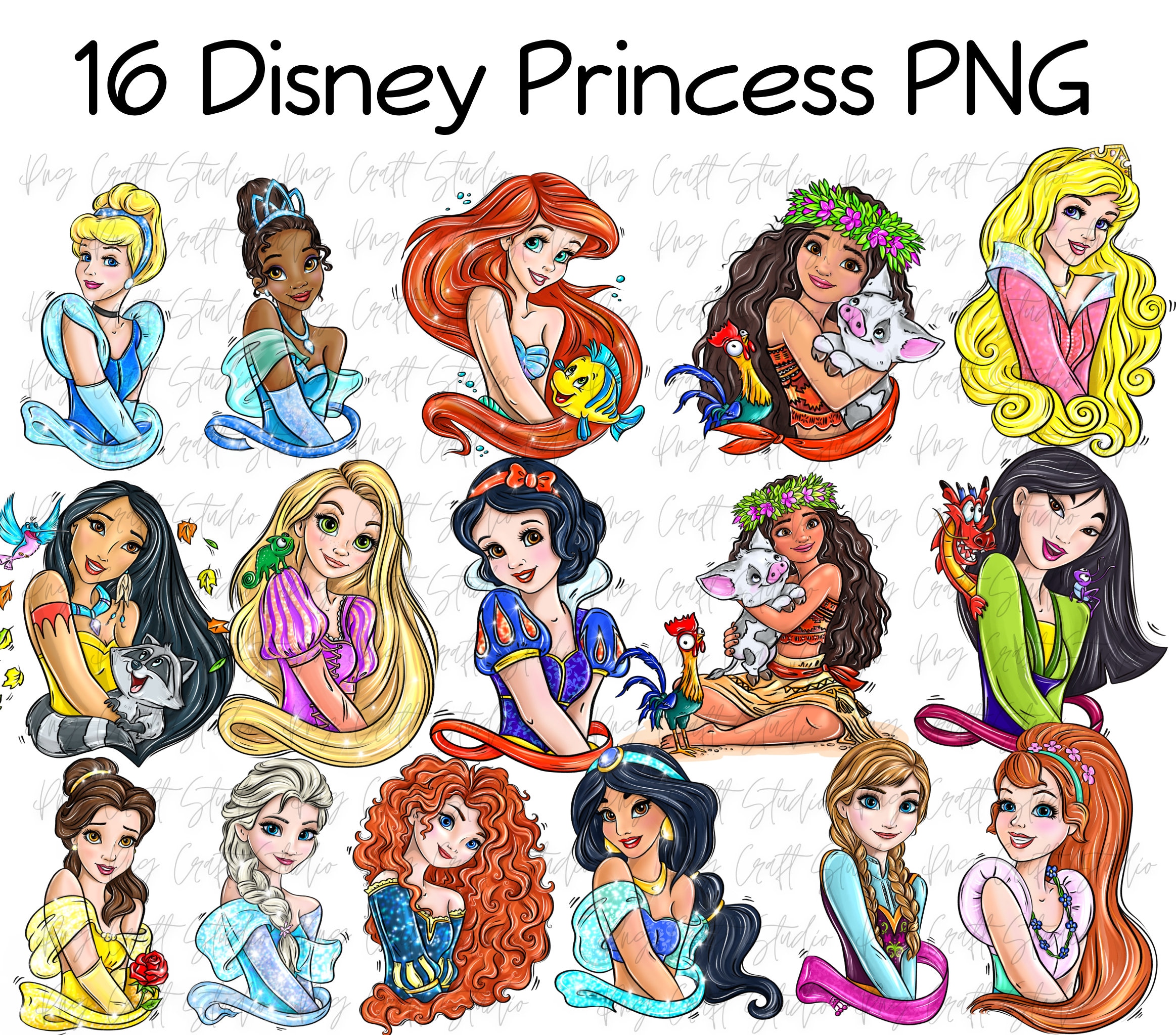 16 Princess Png Clip Art Princess PNG Download. Princess - Etsy Canada