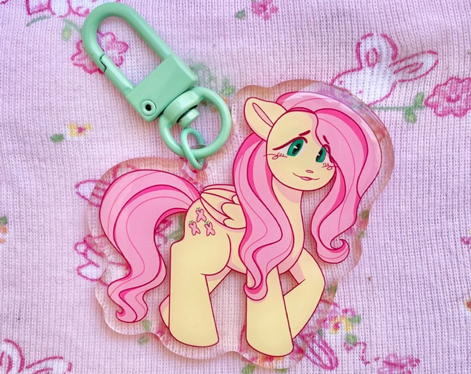 My Little Pony G4 MLP Fluttershy Charm 2.25 - Etsy