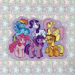 MLP My Little Pony G4 Mane 6 Vinyl Sticker ! (3”) - Etsy