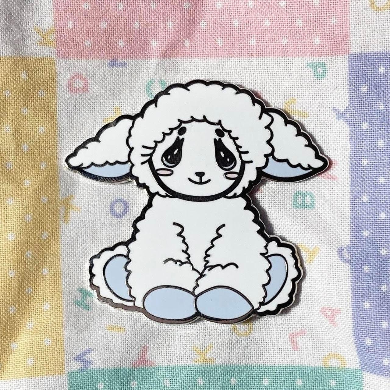 Little Lamb Enamel Pin 45 Mm - Etsy