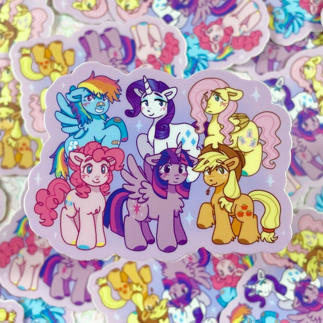 MLP My Little Pony G4 Mane 6 Vinyl Sticker ! (3”) - Etsy