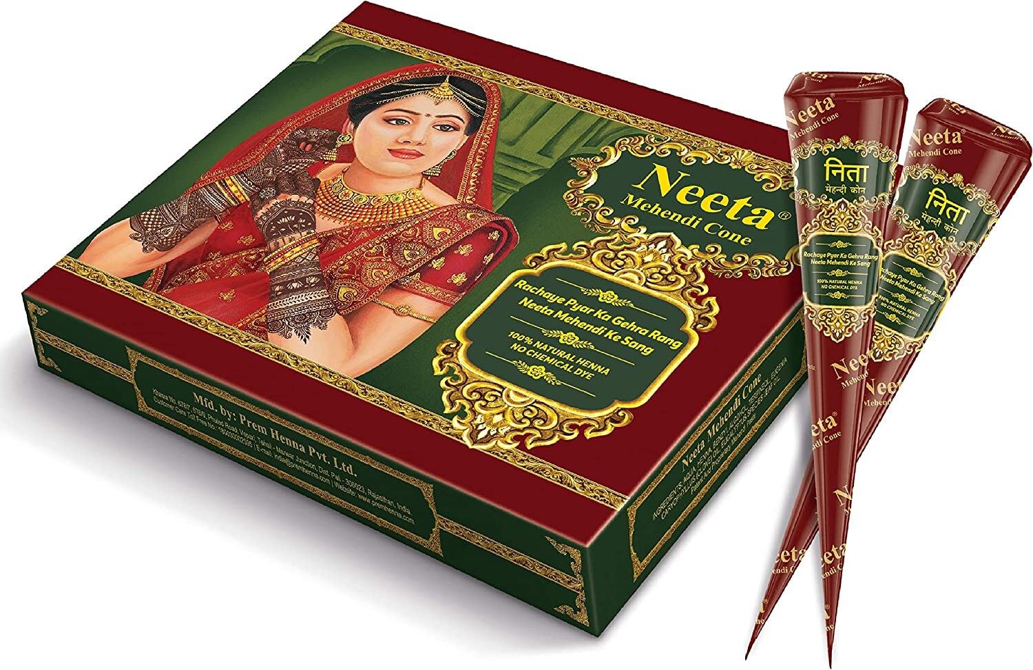 USA SELLER - 100% Natural Herbal Henna Cones Temporary Tattoo Mehandi ...