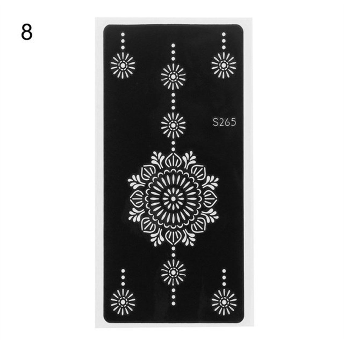 Henna Tattoo Stencils Reusable Self Adhesive Temporary Hand Body Art ...