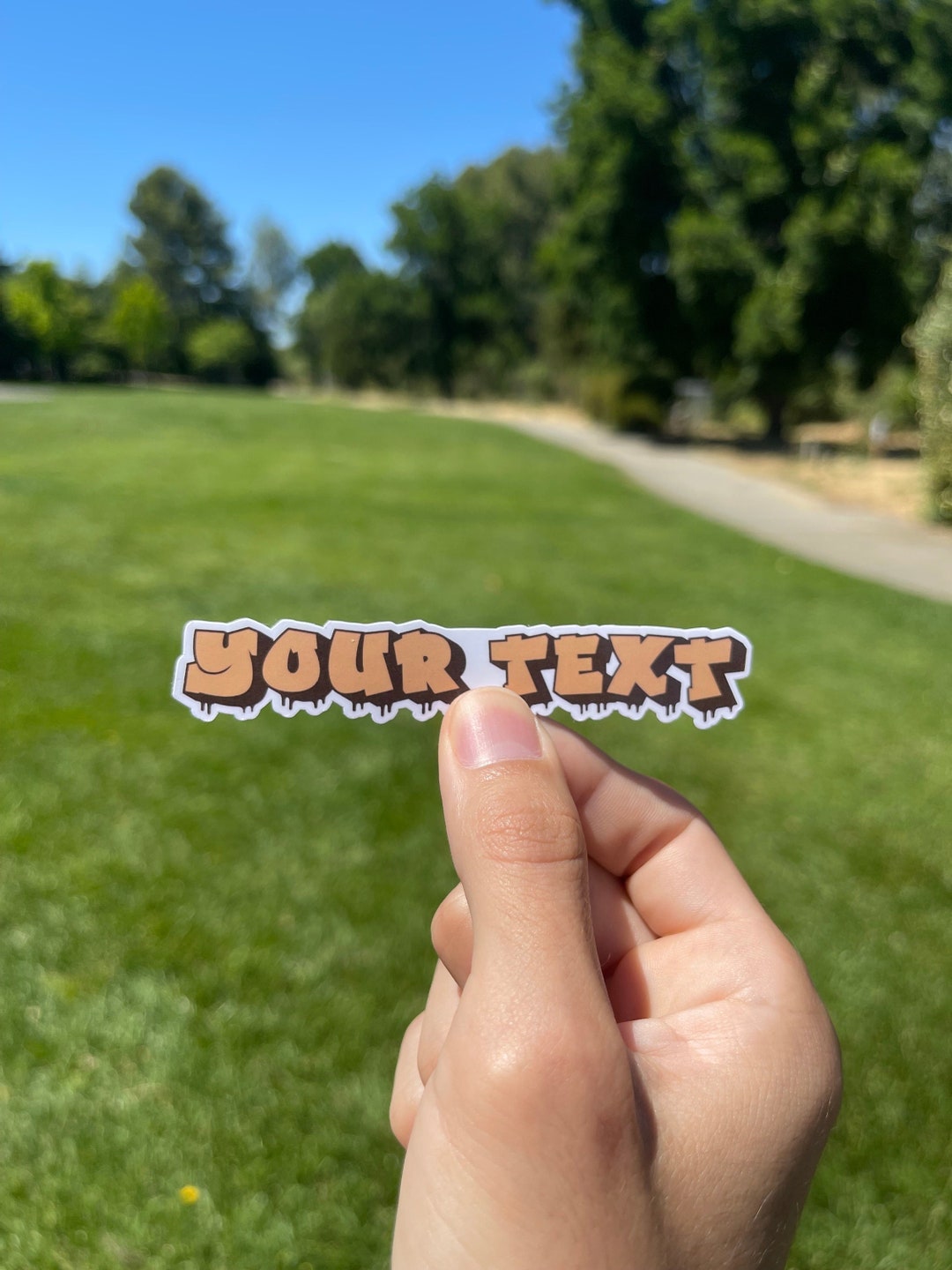 Custom Graffiti Drip Text Decals Birthday Party Favors Gift ...