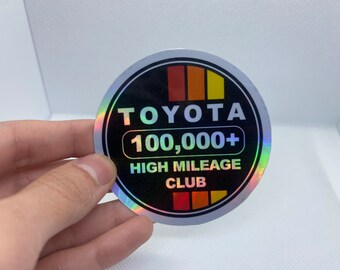 Toyota High Mile Sticker - Etsy
