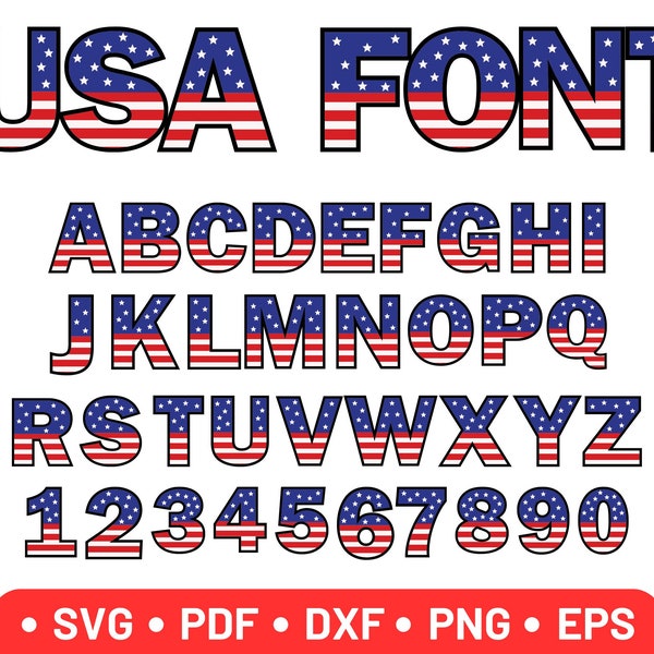 Patriotic Letters - Etsy