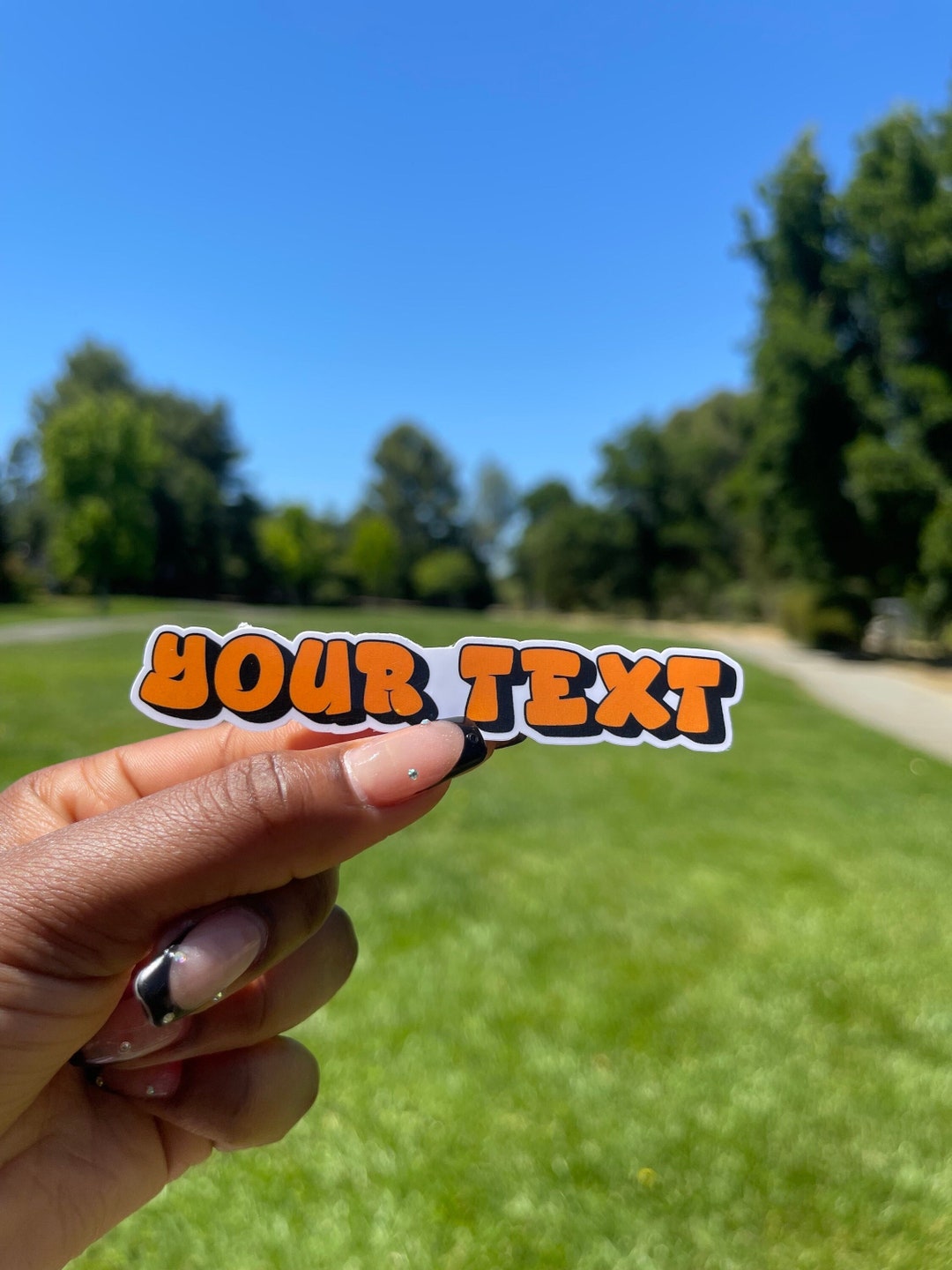 Custom Graffiti Text Decals Birthday Party Favors Gift Personalized ...