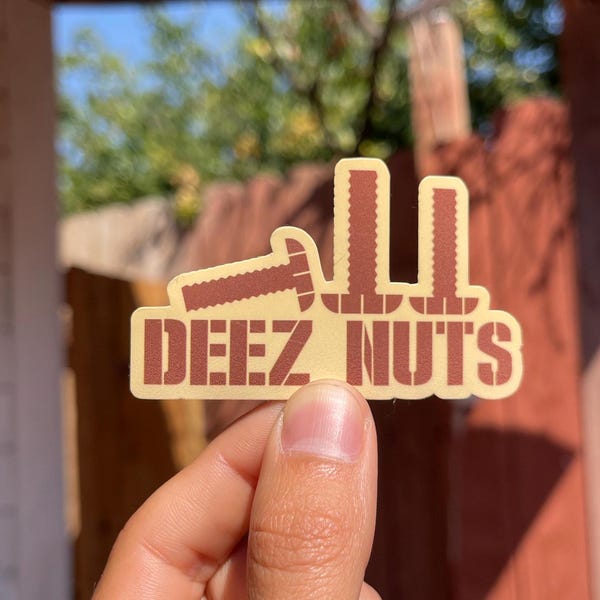 Deez Nuts Decal - Etsy