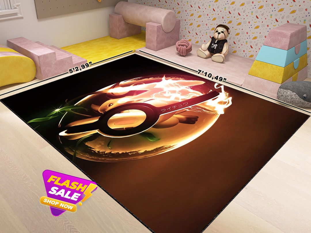 Pokemon Rug,anime Rug,cartoon Rug,kids Room Carpet,custom Rug ...