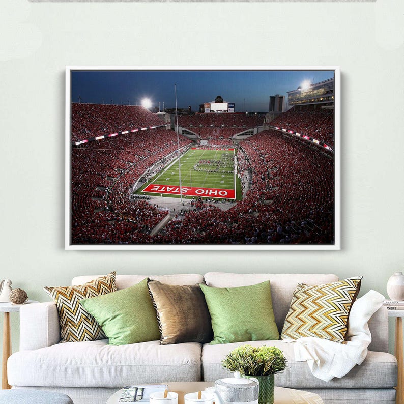 Ohio Stadium on Ohio State Campus Canvas , Columbus, OH - Buckeyes ...