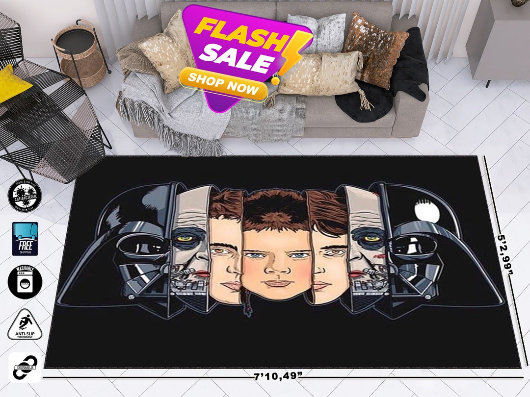 Star Wars Series Themed Rug, Space Carpet, Minimalist Design Rug ...