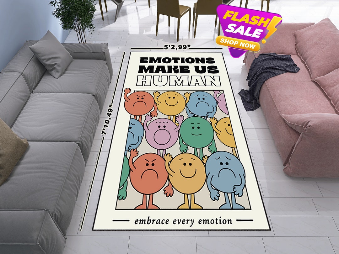 Emotions Rug,design Rug,poster Design Rug,home Decor Carpet ...