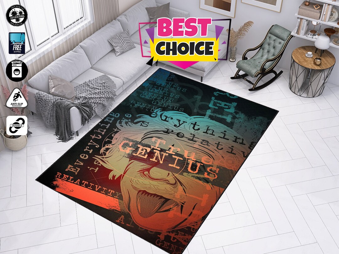 Albert Einstein Rug,einstein Carpet,theory of Relativity Rugs,bedroom ...