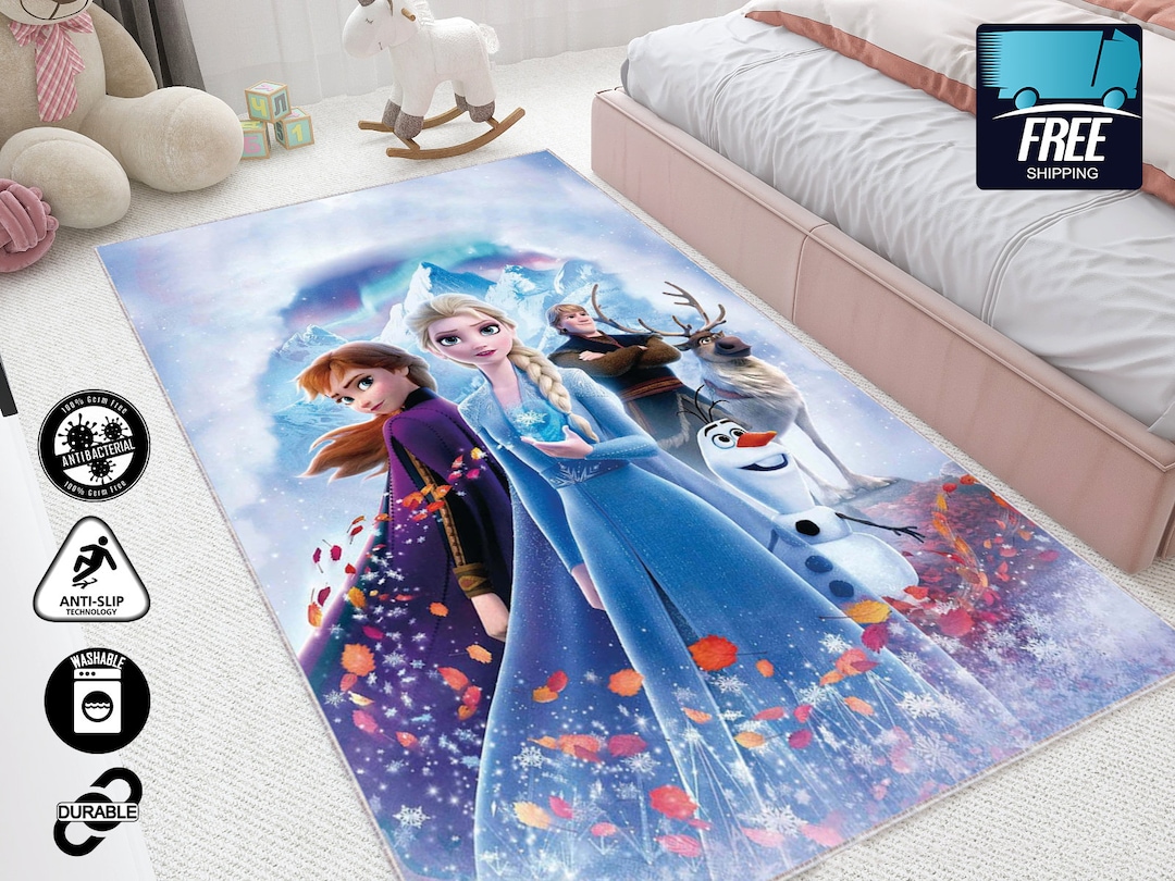 Elsa Rug,girl Room Rug,kids Room Rug,decorative Carpet,popular Rug ...