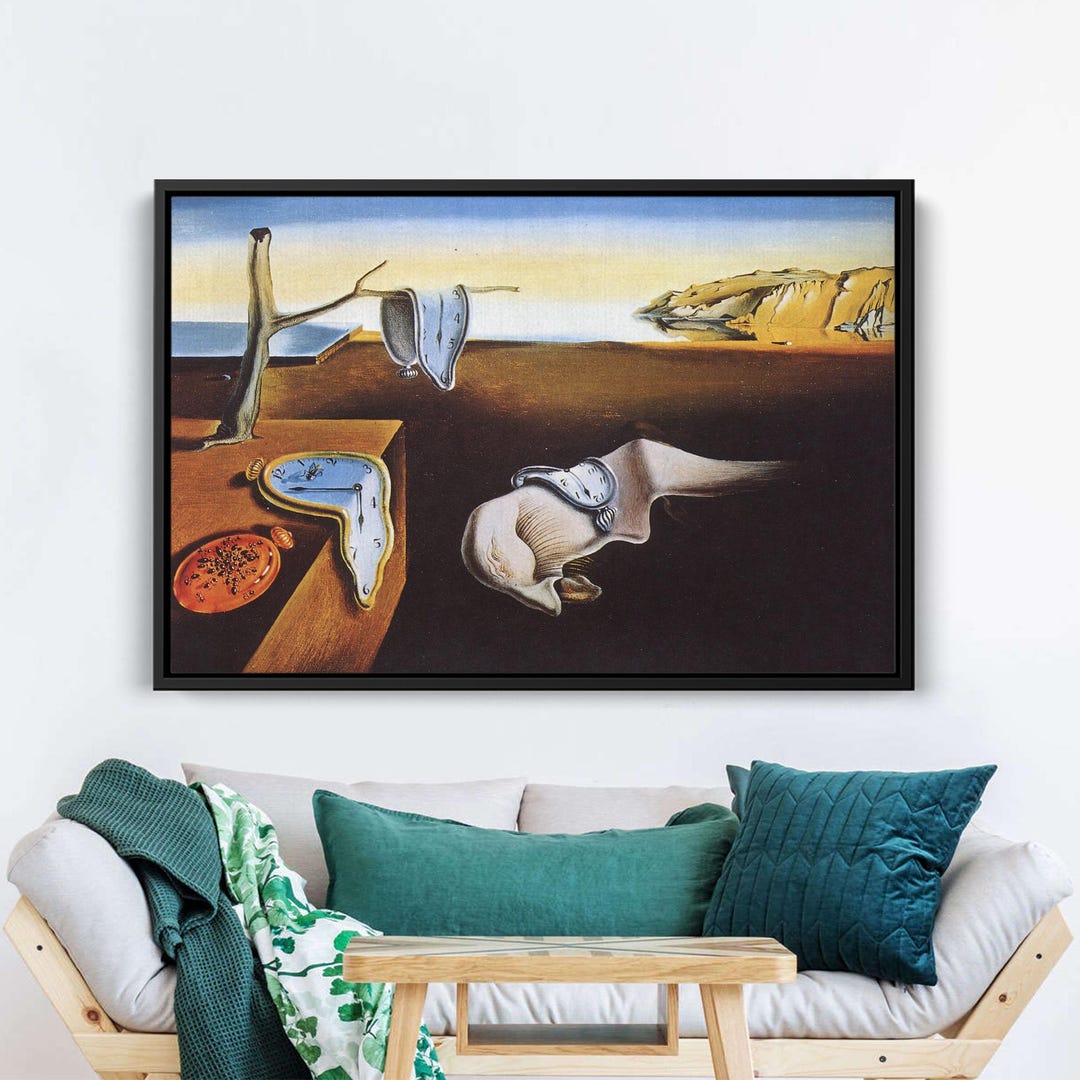 Salvador Dali, the Persistence of Memory Canvas, Museum Quality Wall ...