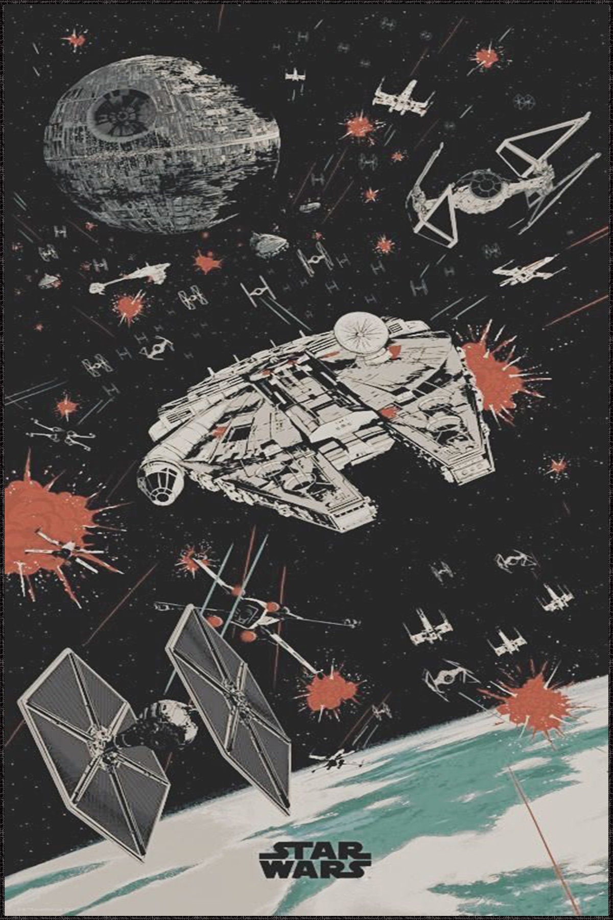 Star Wars, Star Wars Retro Rug, Popular Movie Series Rug, Decorative ...