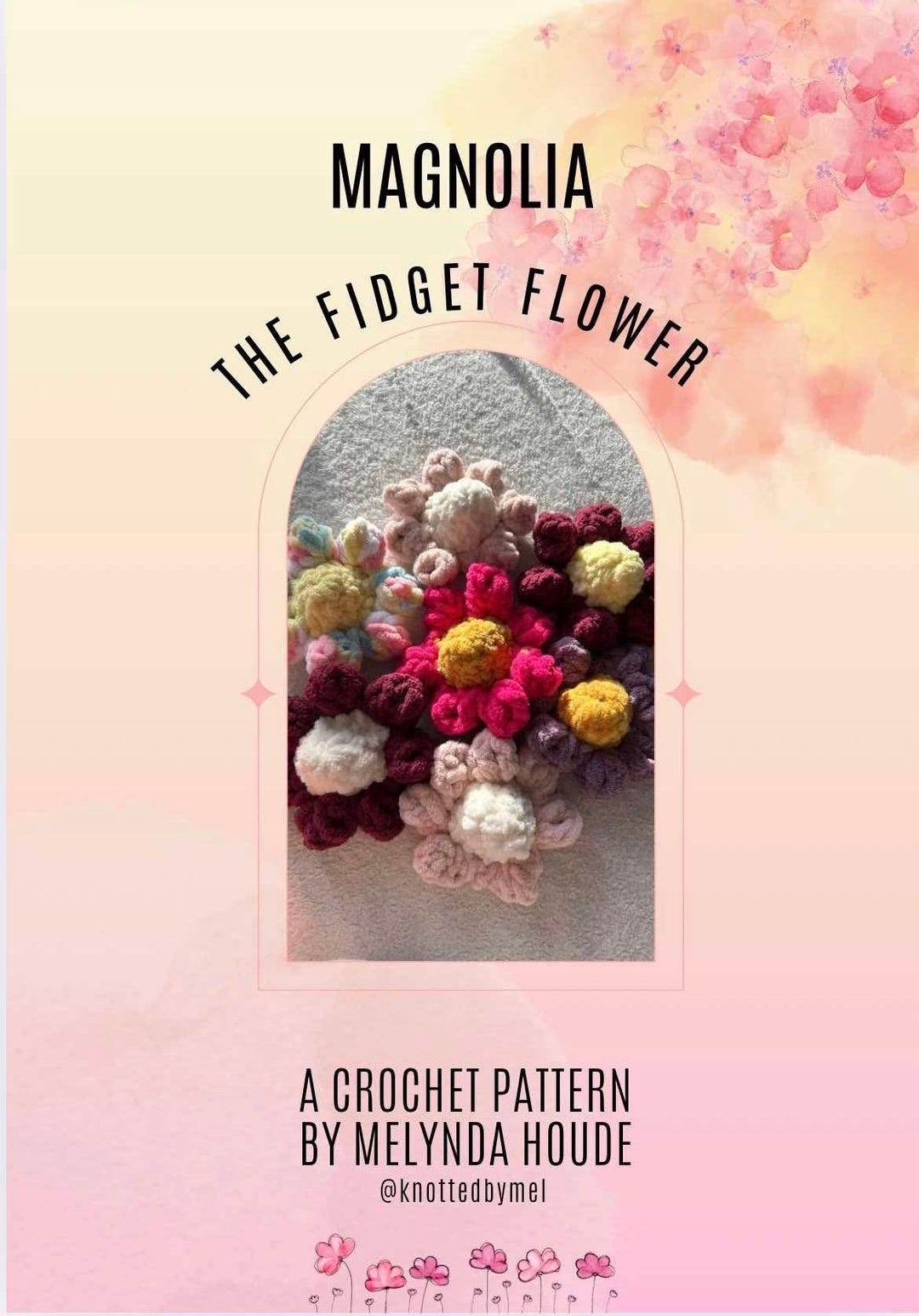 No-sew Crochet Fidget Flower Pattern for Kids and Adults Reduces ...