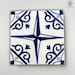 Hand-painted Beauty: Moroccan Zellige Beldi Ceramic Tiles 4x4 Blue ...