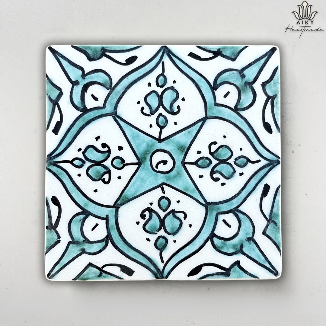 10 Tiles - Authentic Moroccan Zellige Beldi Ceramic Tiles 4"x4 ...