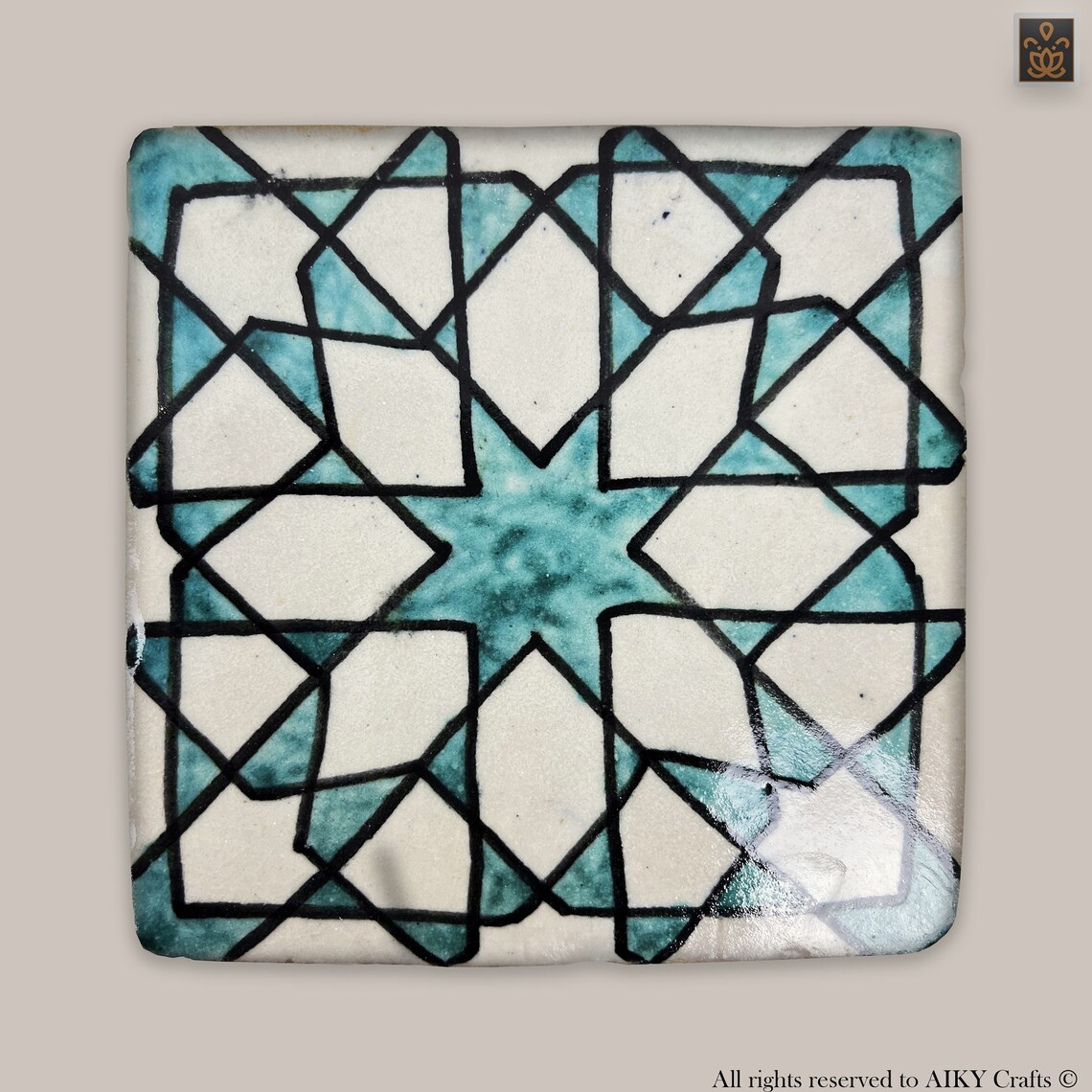 Artistic Excellence: Handcrafted 4"x4" Moroccan Zellige Beldi Tiles for ...