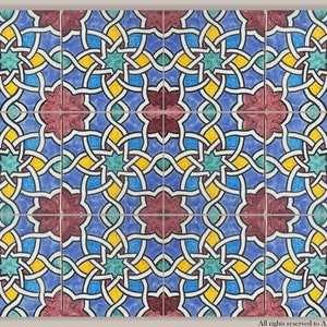 A Touch of Morocco - Hand-painted 4"x4" Zellige Beldi Tiles for Your ...