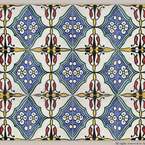 Authentic Moroccan Zellige Beldi Ceramic Tiles 4"x4" - Exquisite ...