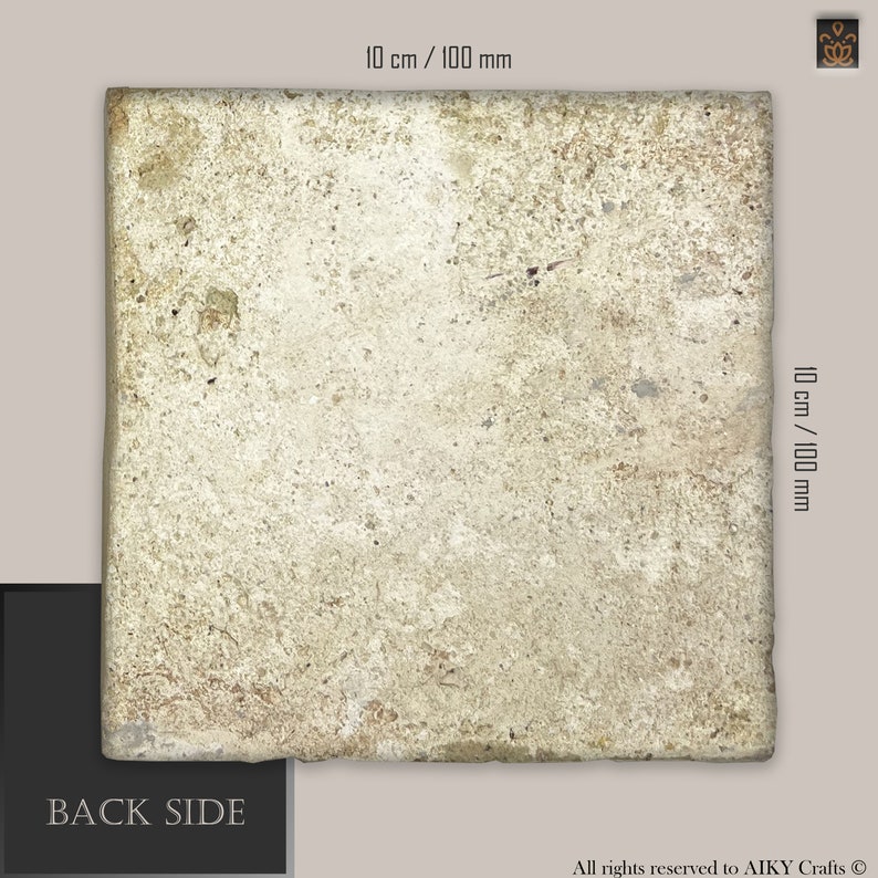 10 Tiles - Authentic Moroccan Zellige Beldi Ceramic Tiles 4"x4 ...