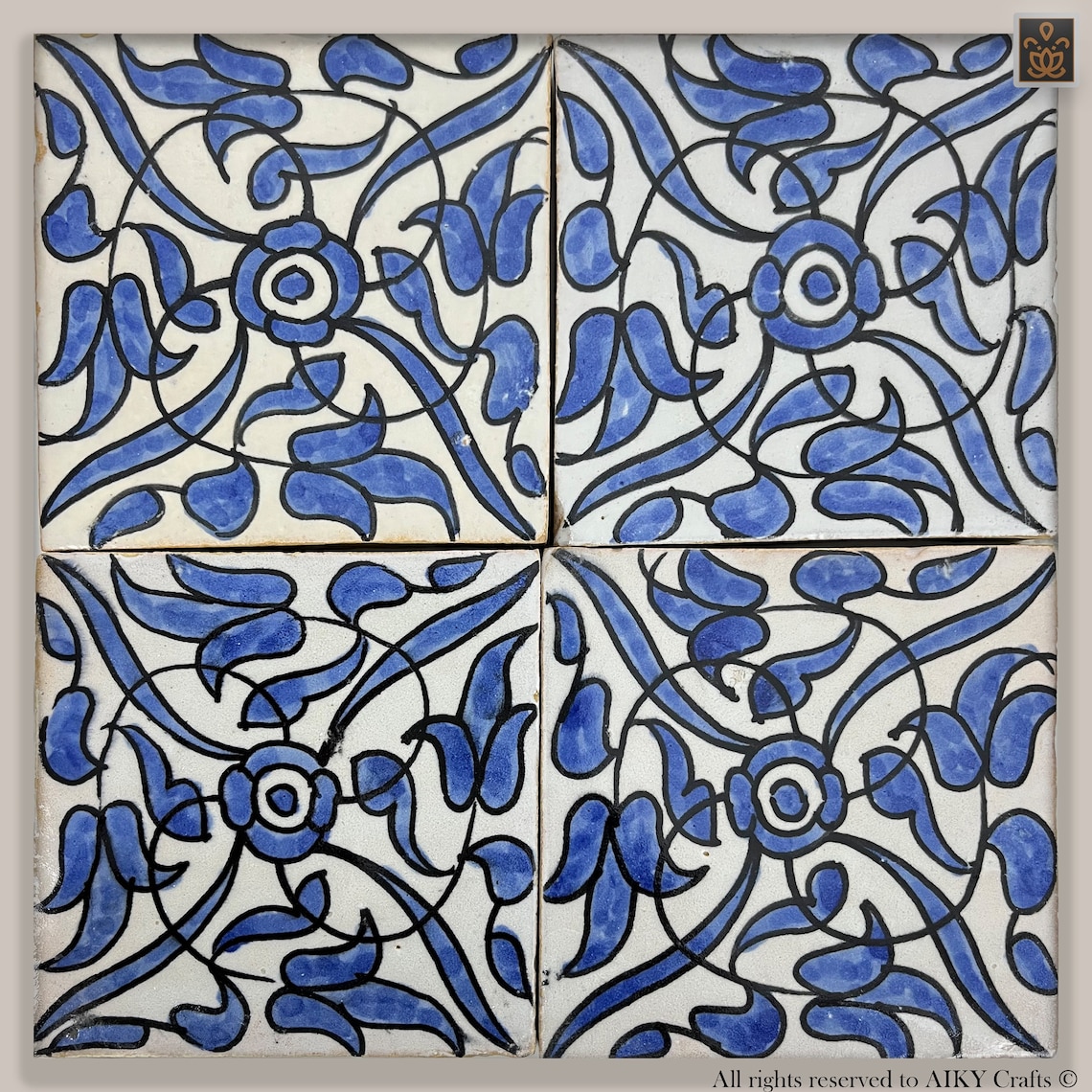 Hand-painted Beauty: Moroccan Zellige Beldi Ceramic Tiles - Etsy
