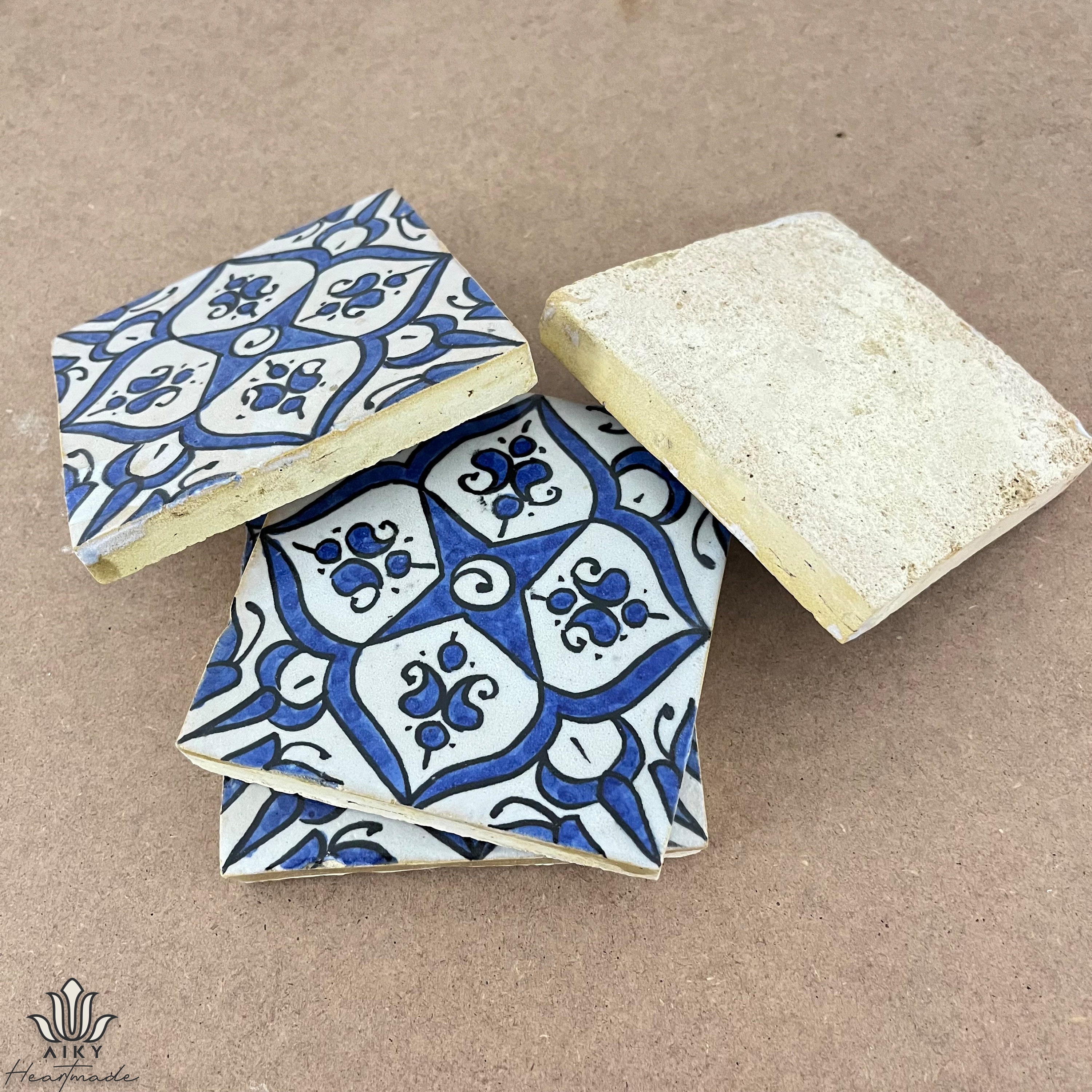 10 Tiles Handcrafted 4x4 Moroccan Zellige Beldi for a Stylish Touch ...
