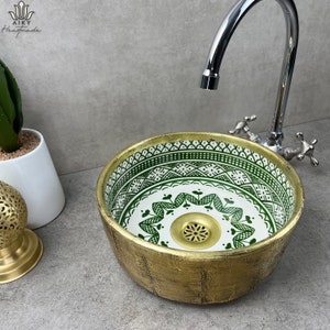 Timeless Artistry in Your Bathroom: Handmade Farmhouse Basin With Solid ...