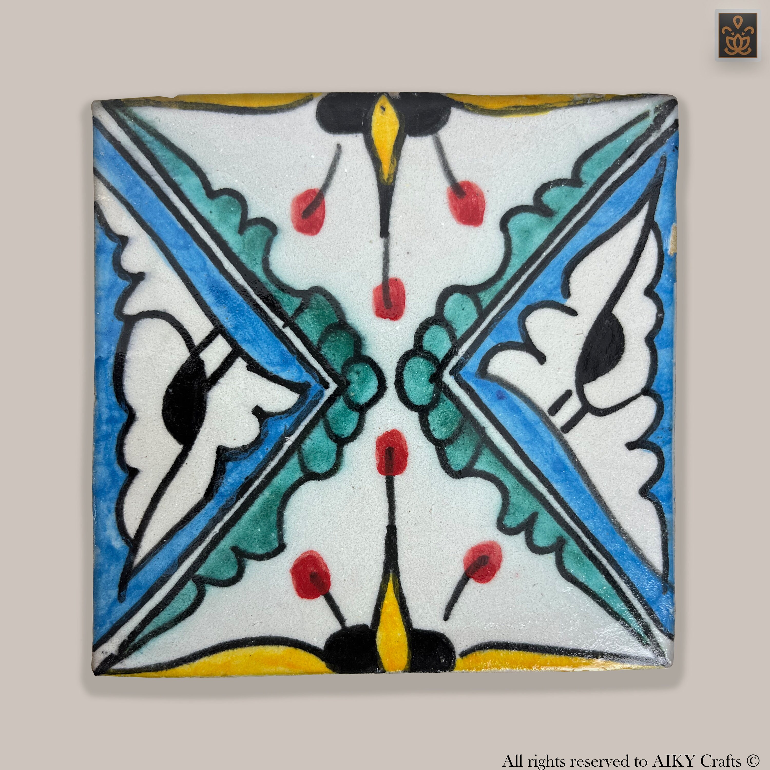 Artistic Excellence: Handcrafted 4"x4" Moroccan Zellige Beldi Tiles for ...