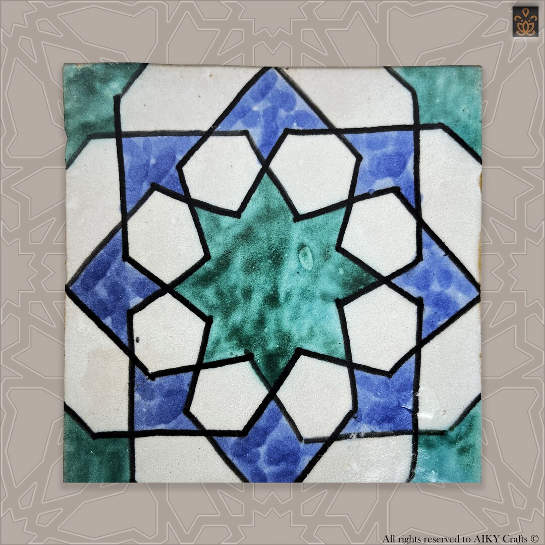 Artisanal Excellence: Moroccan Zellige Beldi Ceramic Tiles 4"x4" for ...