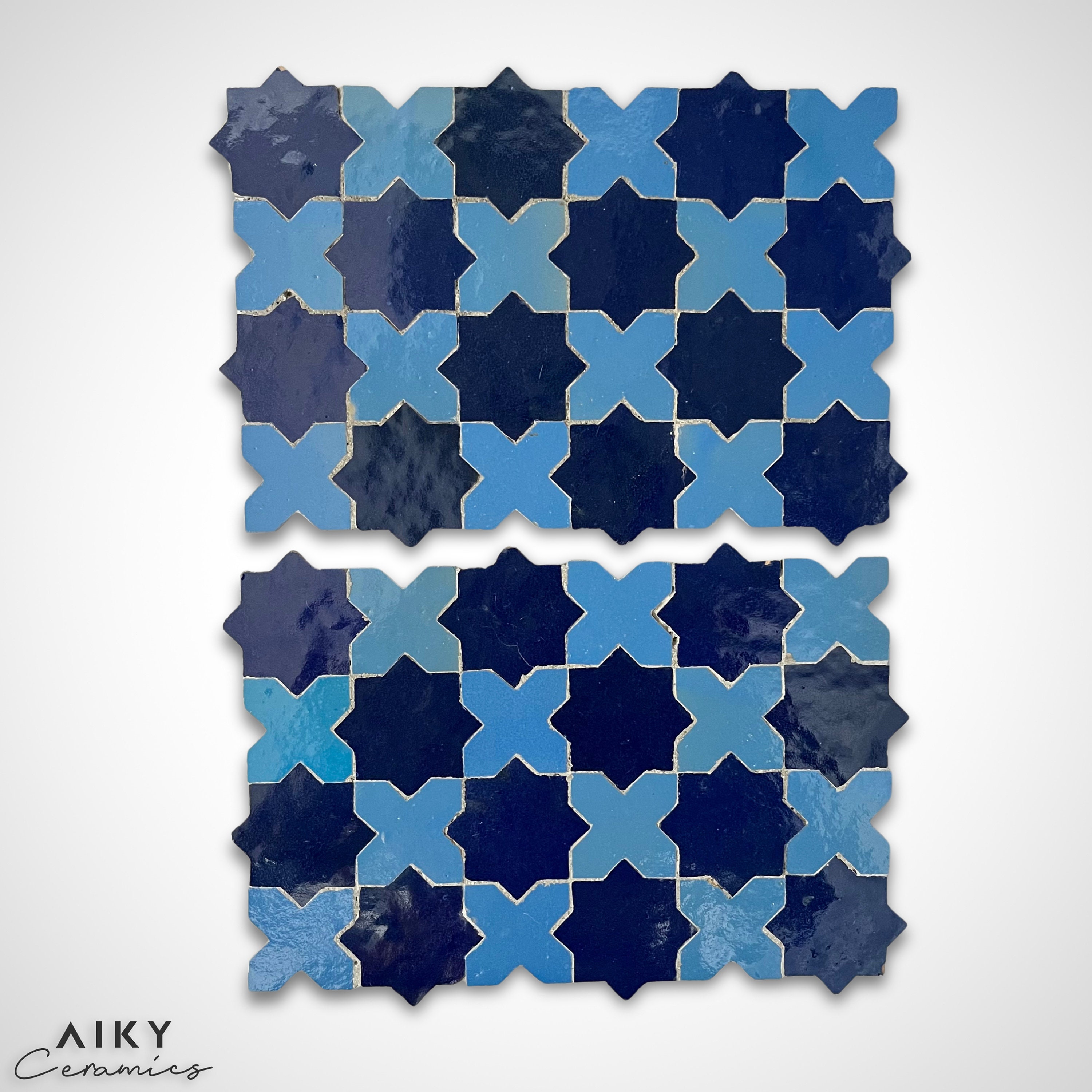 Enchanted Waters: Dual-toned Blue Zellige Tiles Bring the Magic of the ...